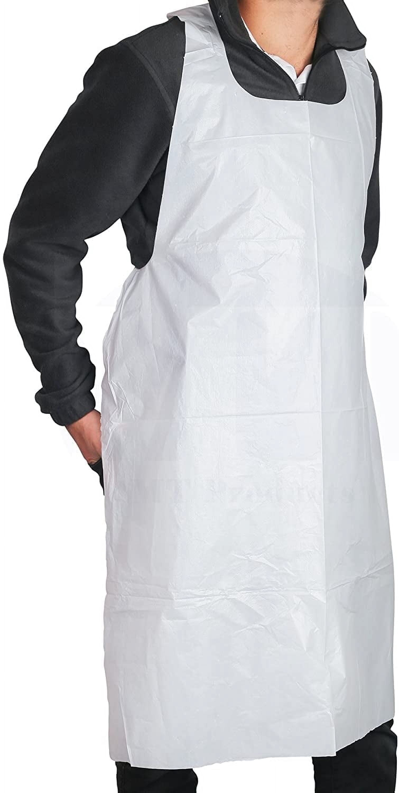 MT Products Waterproof & Resistant White Disposable Plastic Cooking ...