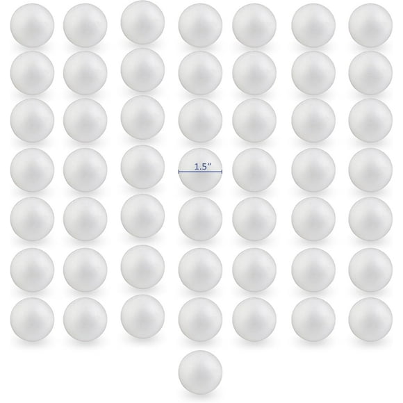 Styrofoam Half Balls White