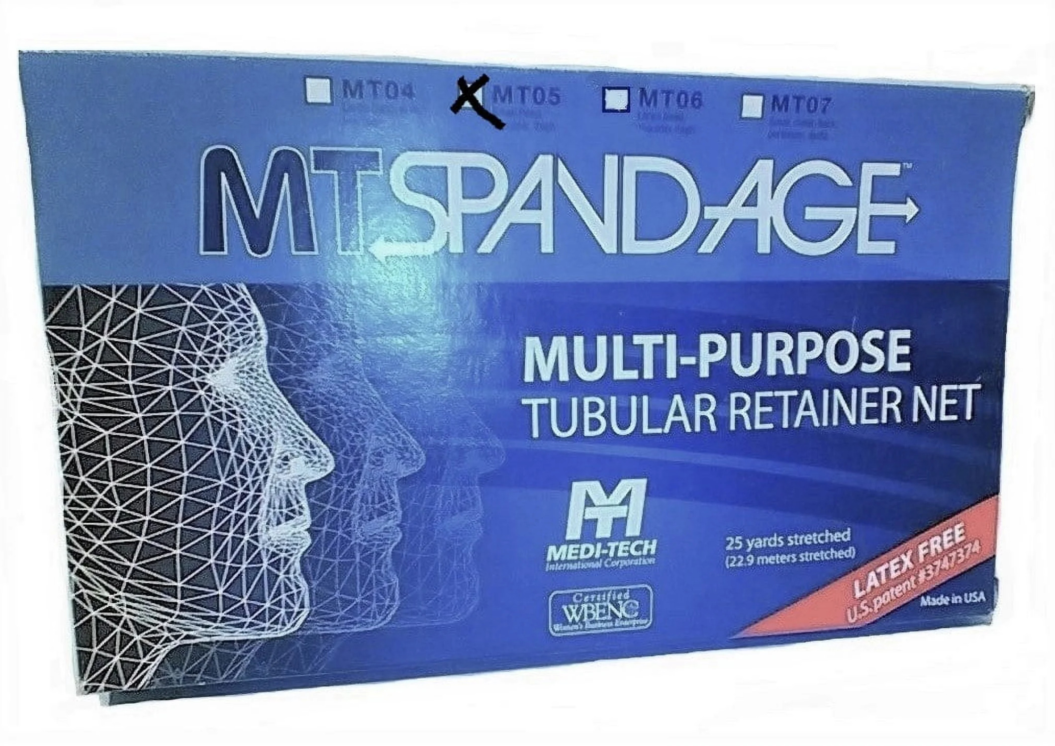 MT Spandage Tubular Elastic Retainer Net, Size 5, 25 Yards - 1 Each ...