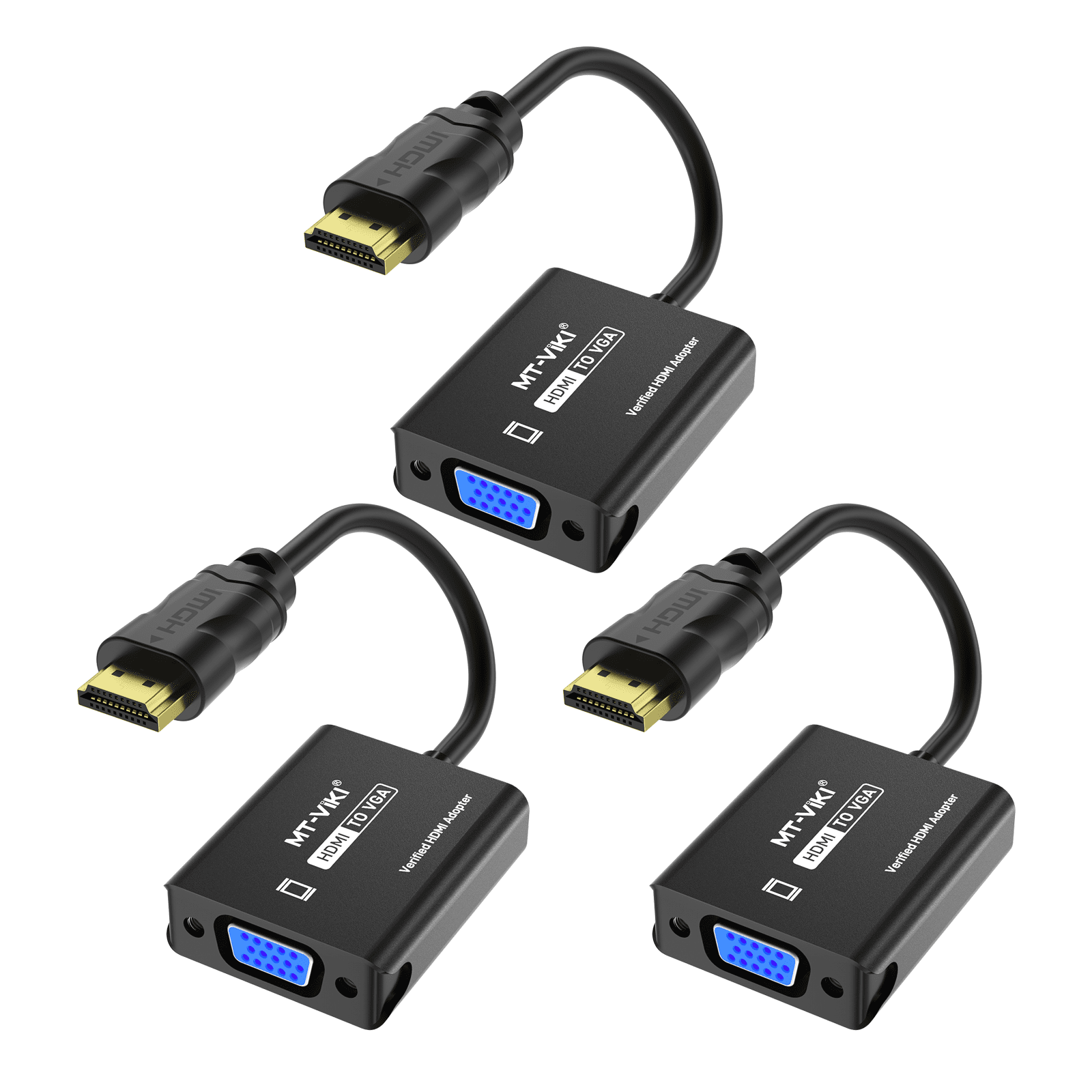 MT-VIKI HDMI to VGA Adapter, Gold-Plated HDMI Converter (Male to Female ...