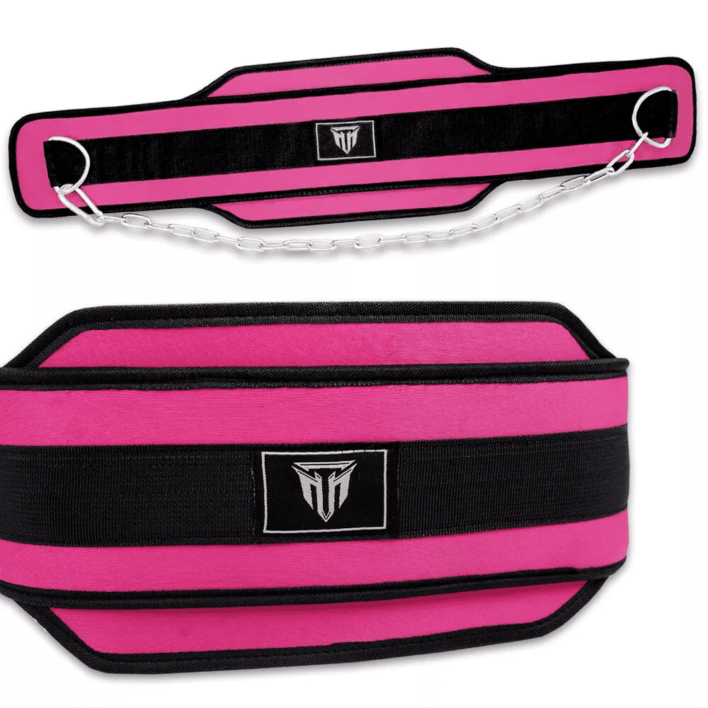 MT Weight Training Dip Belt with Heavy Duty Steel Chain for Pull-ups ...