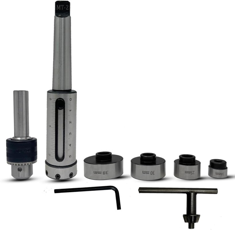 MT2 Shank Tapping, Threading & Reaming Dia Holder Set with Drill Chuck ...