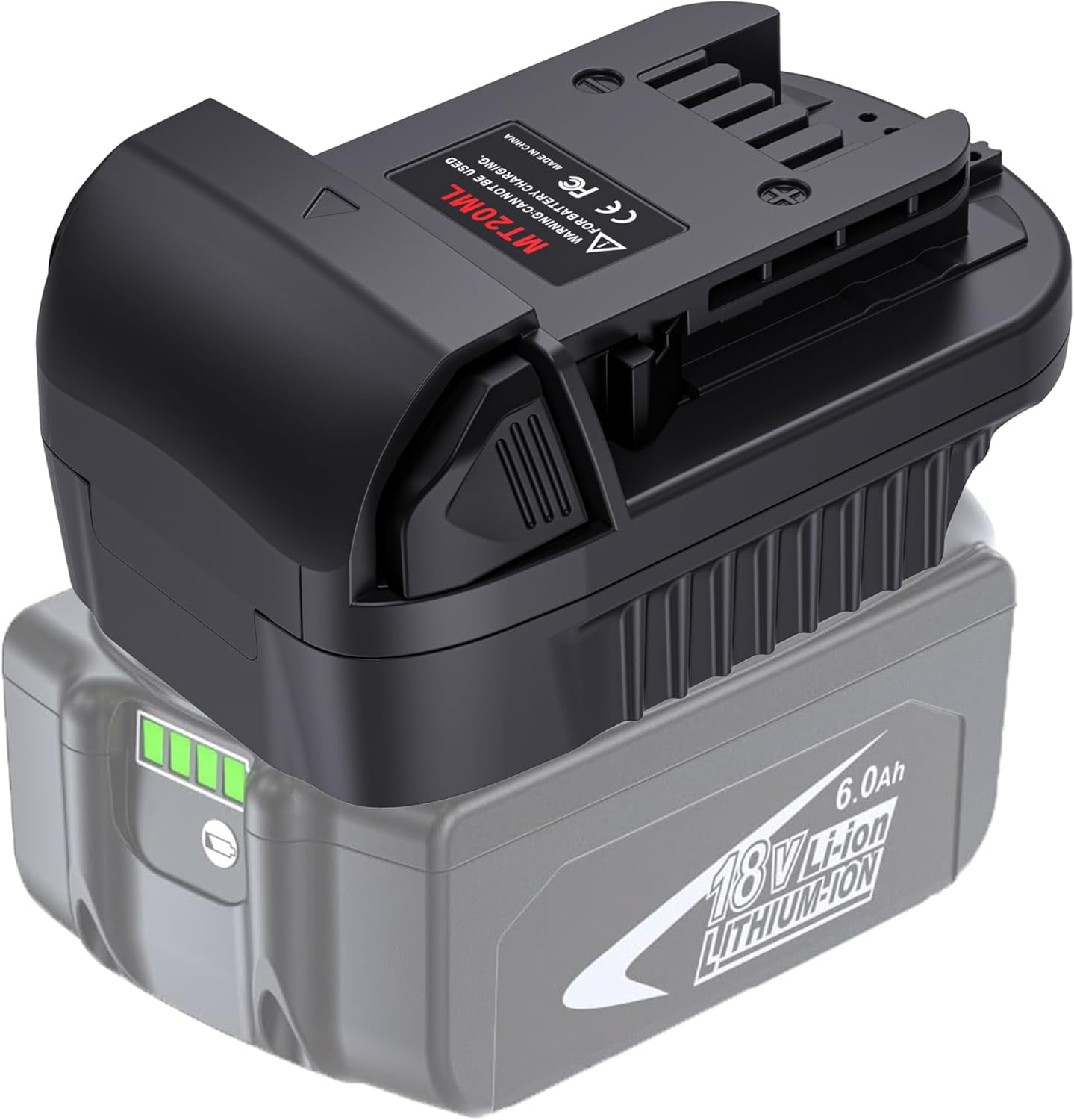 MT20ML Battery Adapter Convert Makita Bl1860 18V Li-ion Battery to ...
