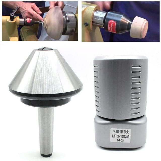 MT3 4 inch Bull Nose Live Center Morse Taper for Lathe Hollow Turning 4 ...
