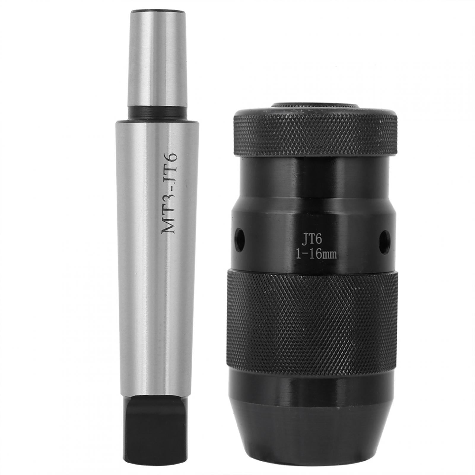 MT3 JT6 1-16MM Self Tighten Drill Chuck Automatic Locking Keyless - Walmart.com