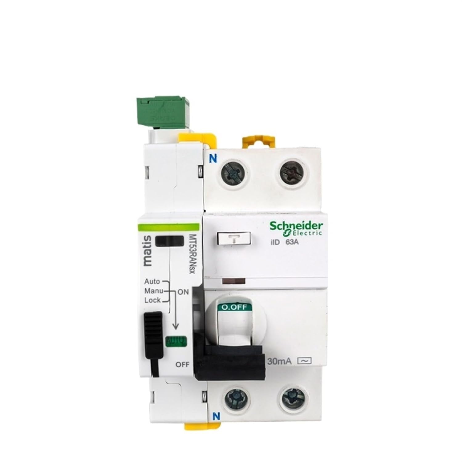 MT53RANsx 2P RCCB RCD Auto Recloser 40A 63A Type A 30mA 100mA 300mA ...