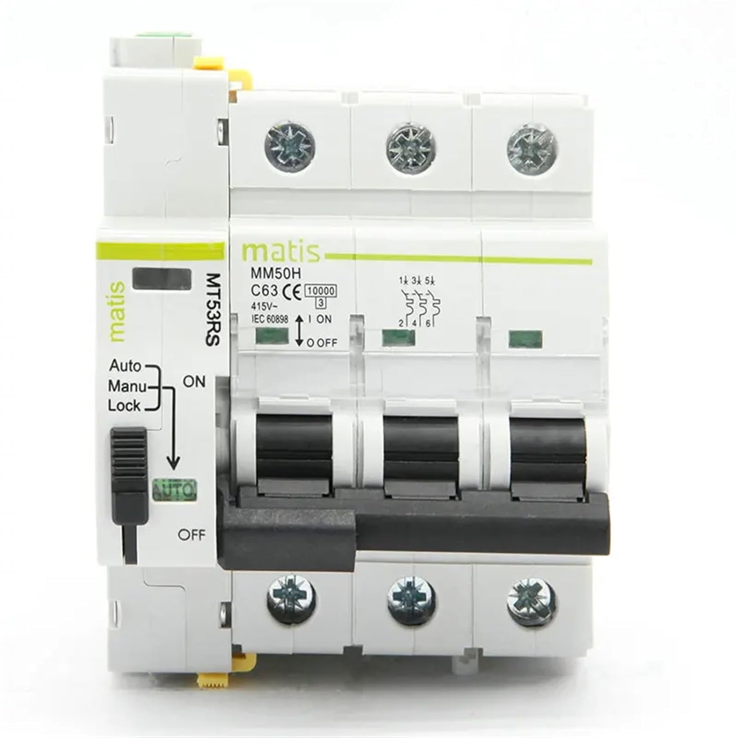 MT53RAsx MCB Auto Recloser with Three Phase Mini Circuit Breaker 3P ...