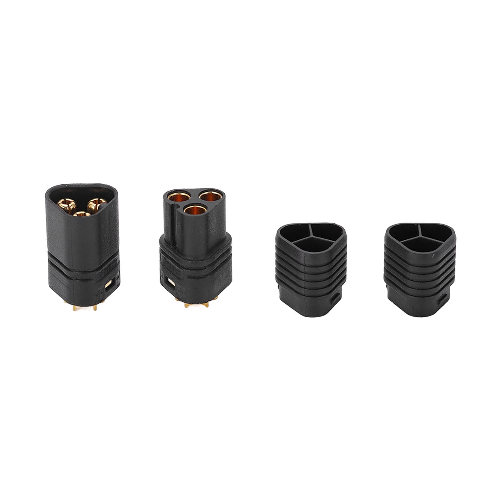 Mt60 Connector Plug 3 Pole 3 Wire Male And Female Connector Set Gold Plating For Rc Aircraft
