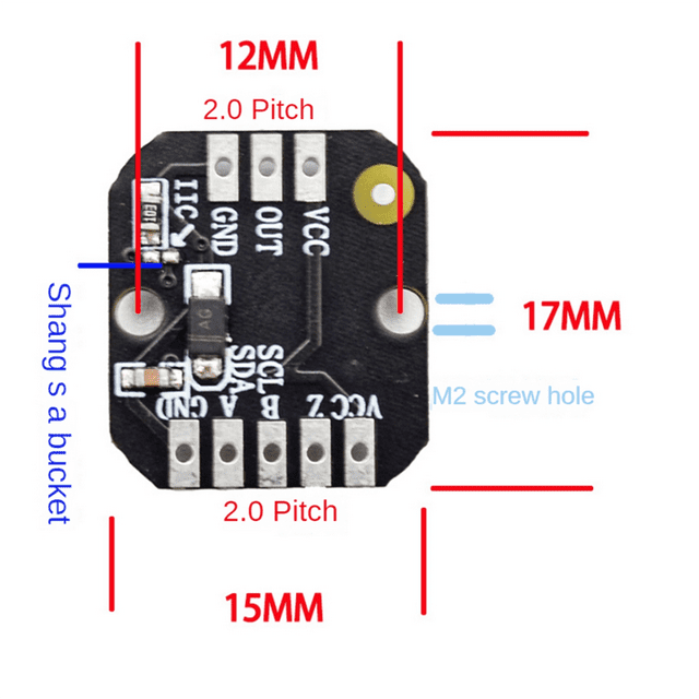 MT6701 Magnetic Encoder Module PWM/I2c Brushless Motor Encoder ABZ Mode 1024 Lines Replaces ...