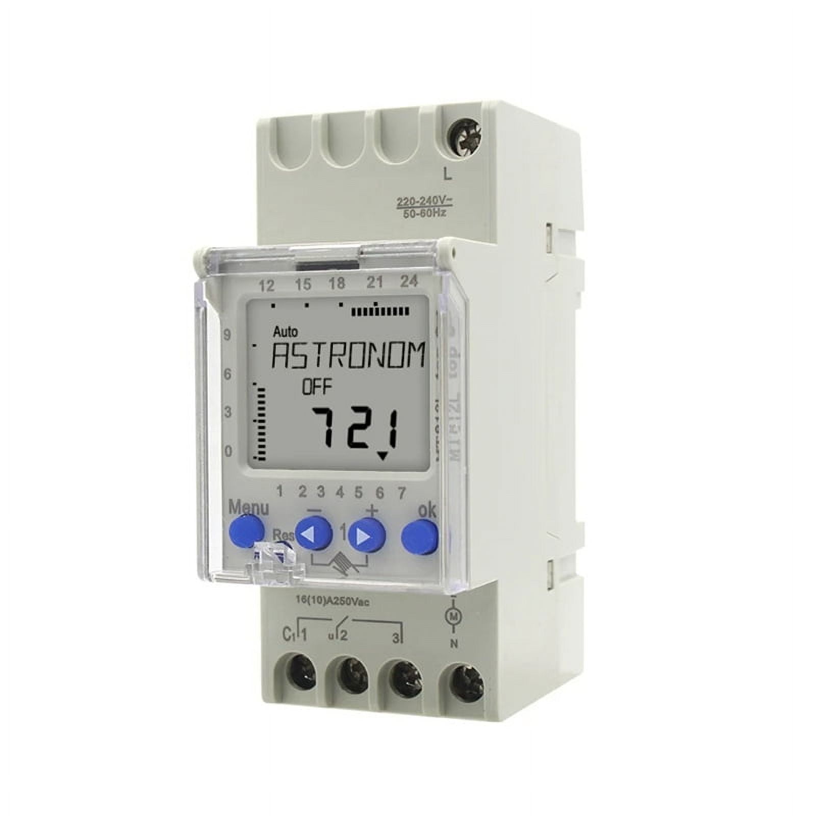 MT812L Astronomical Chronometer Switch 16A 1-channel 7 Day LCD Digital ...
