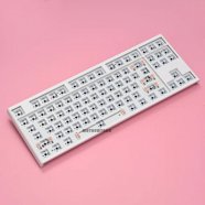 Ajazz AK873 Wired Hot Swappable Mechanical Keyboard, Coiled Cable, 22 ...