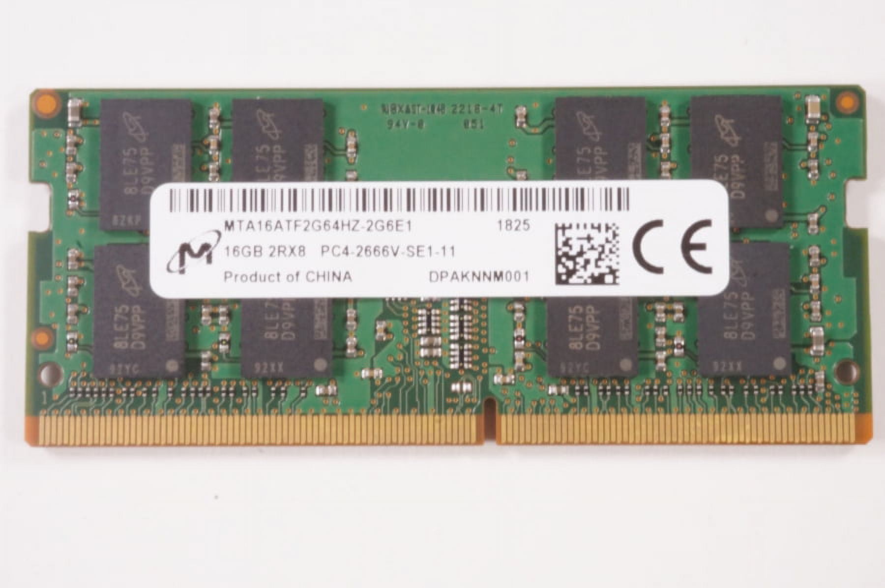 MTA16ATF2G64HZ-2G6E1 Micron 16gb Pc4-2666v 2666mhz So-Dimm Memory ...
