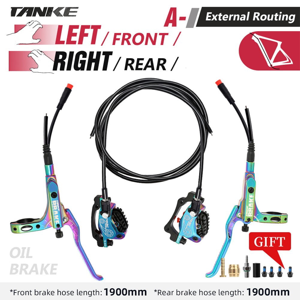 MTB 4 Piston Electric Disc Brake Electric Bicycle Scooter Power Off Oil ...