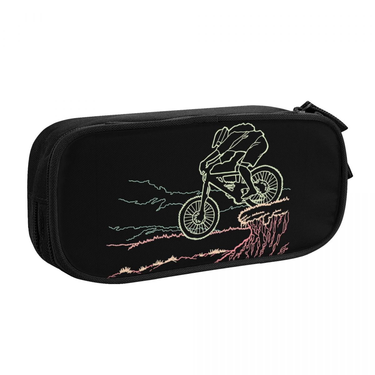 MTB Bicycle Bike Custom Pencil Case Gilrs Large Storage Biker Cyclist ...