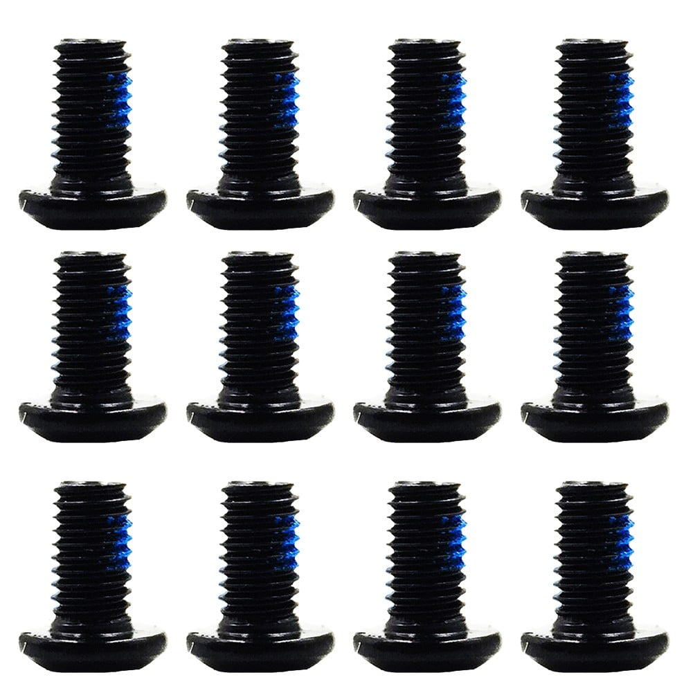 MTB Bike Bicycle Disc Brake Rotor T25 Bolts Screws Black M5 x 10mm 12PC ...