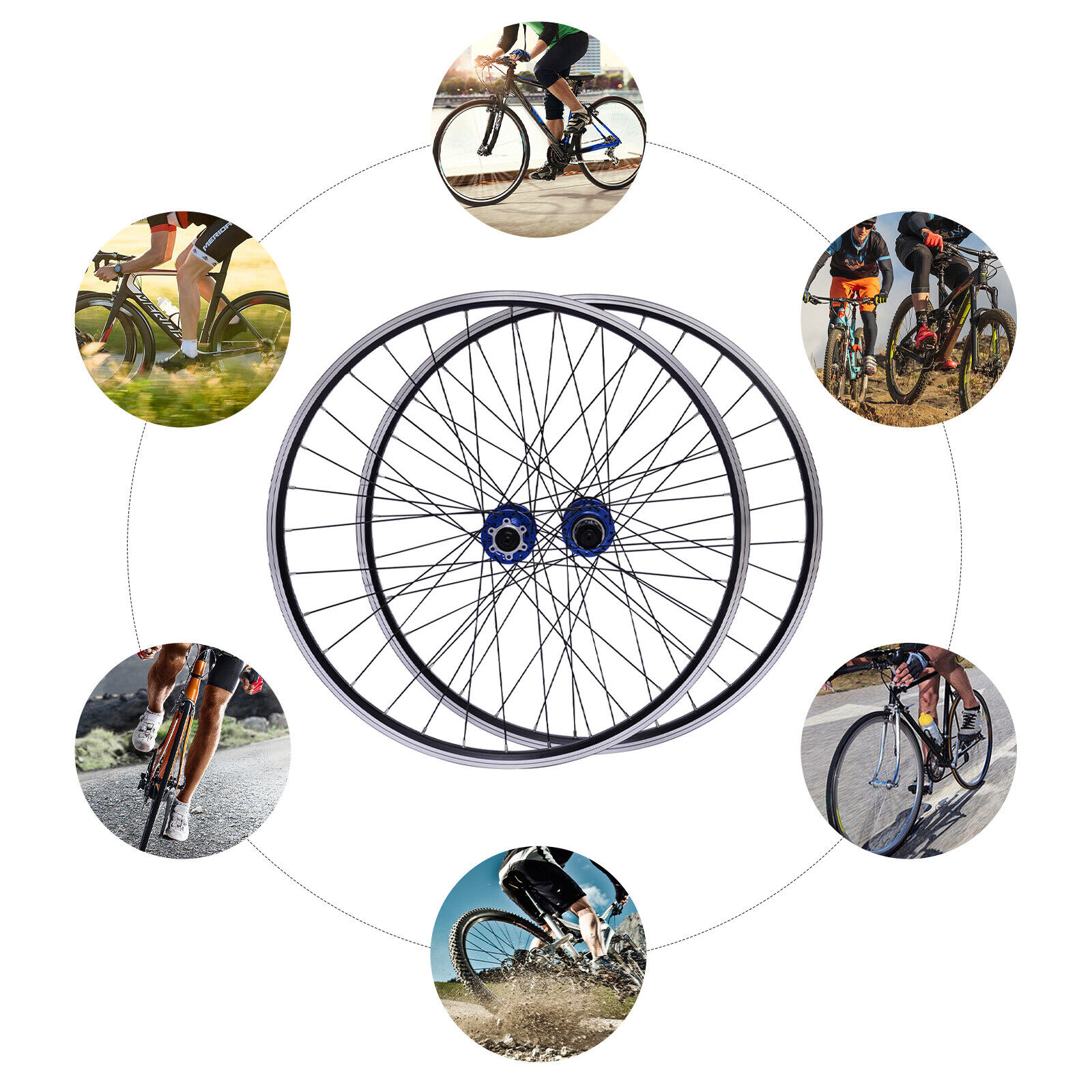MTB Bike Wheelset 29 inch Bicycle Front Rear Wheels Disc Brake Cassette ...