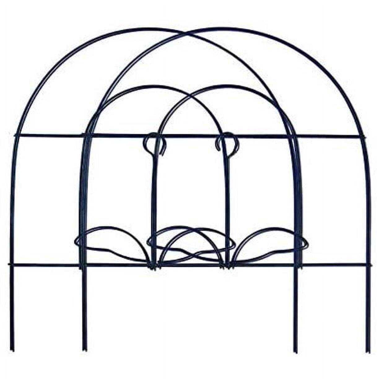 Mtb Black Decorative Garden Border Fence 18 Inch X 8 Feet Pack Of 5