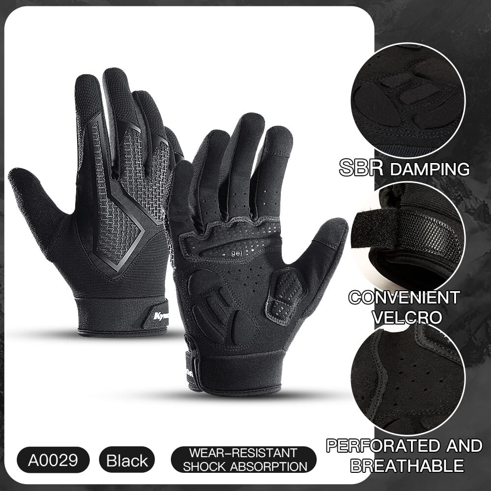 MTB Cycling Gloves Black Touch Screen Men Women Road Bike Gloves Gym Riding Silicone Gel Bicycle ...