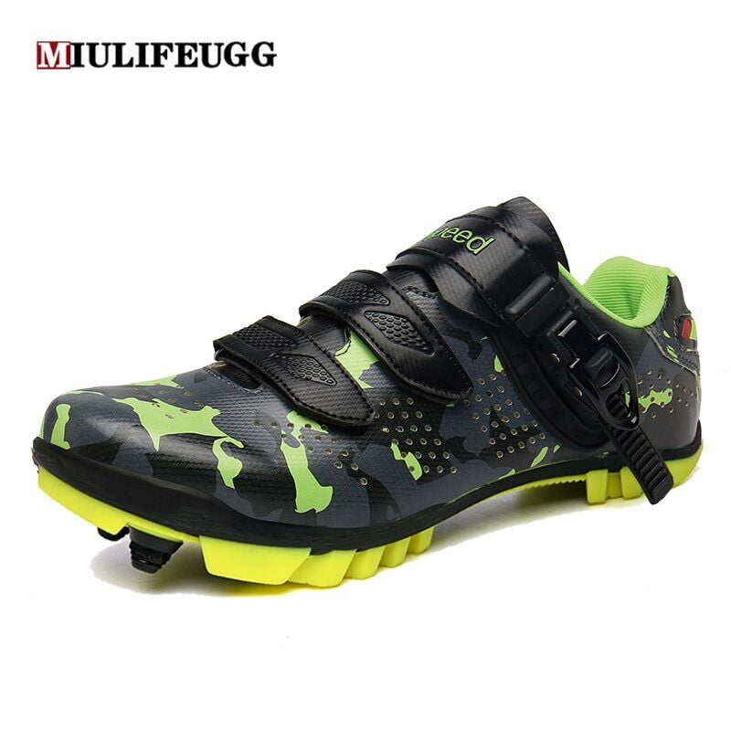 MTB Cycling Shoes Men's Road Bike Flat Sneaker Racing Bicycle Lock-Free ...