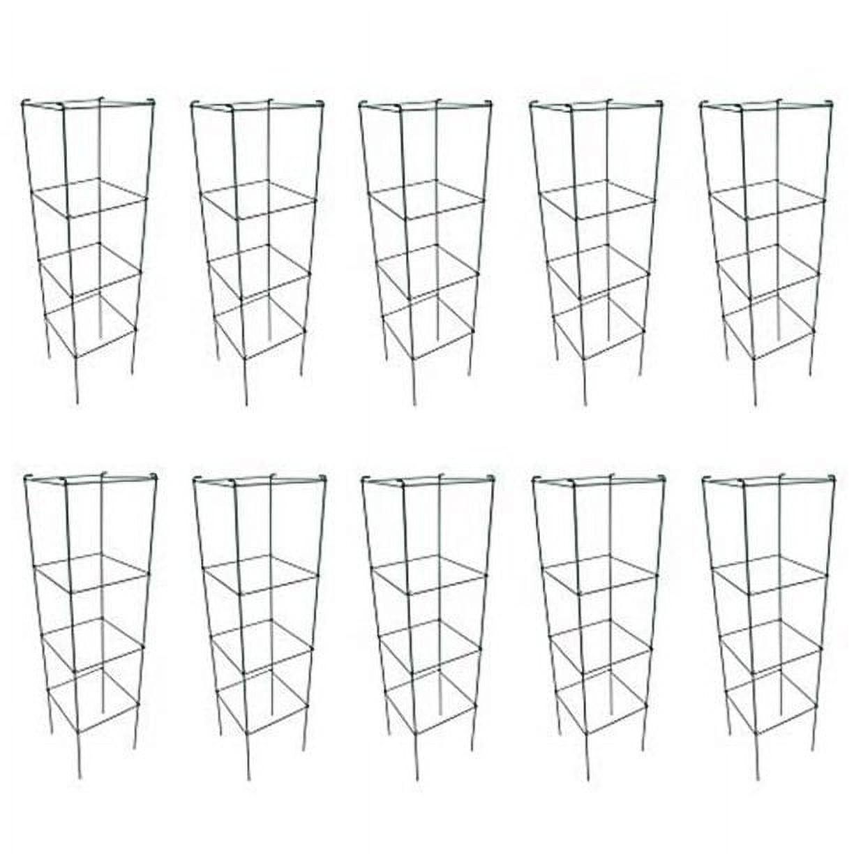MTB Green Square Folding Tomato Cage Plant Support Tower 12 inch by 46 ...