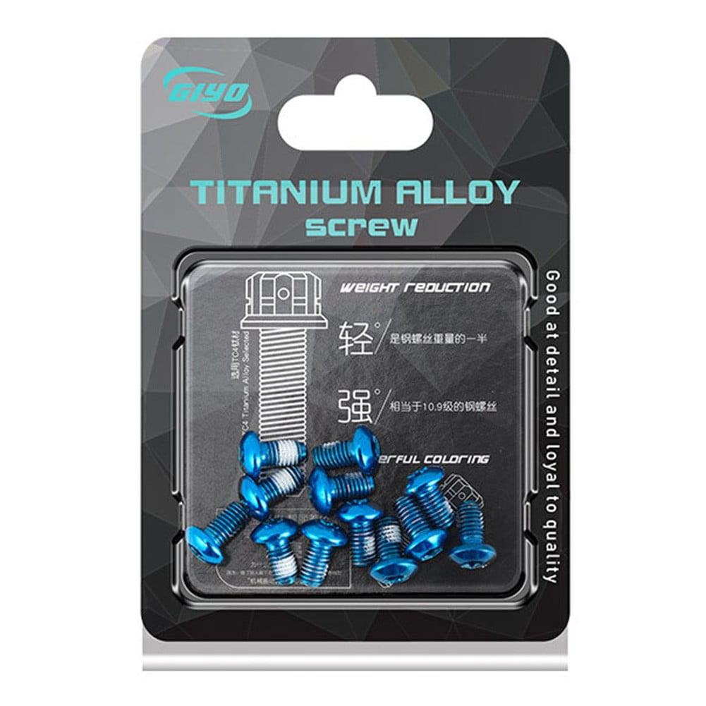 Mtb Mountain Bike Stainless Disc Brake Rotor Bolts (12 Pack) M5 X 9Mm ...