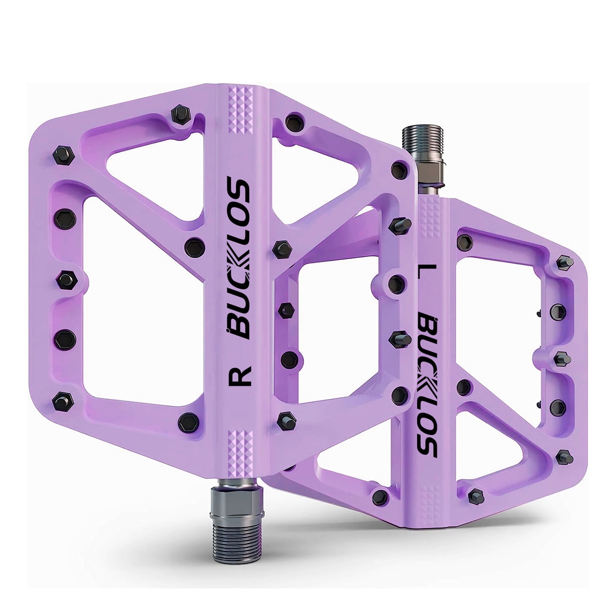 MTB Pedals Mountain Bike Pedals Platform 9/16" Lightweight Non-Slip ...