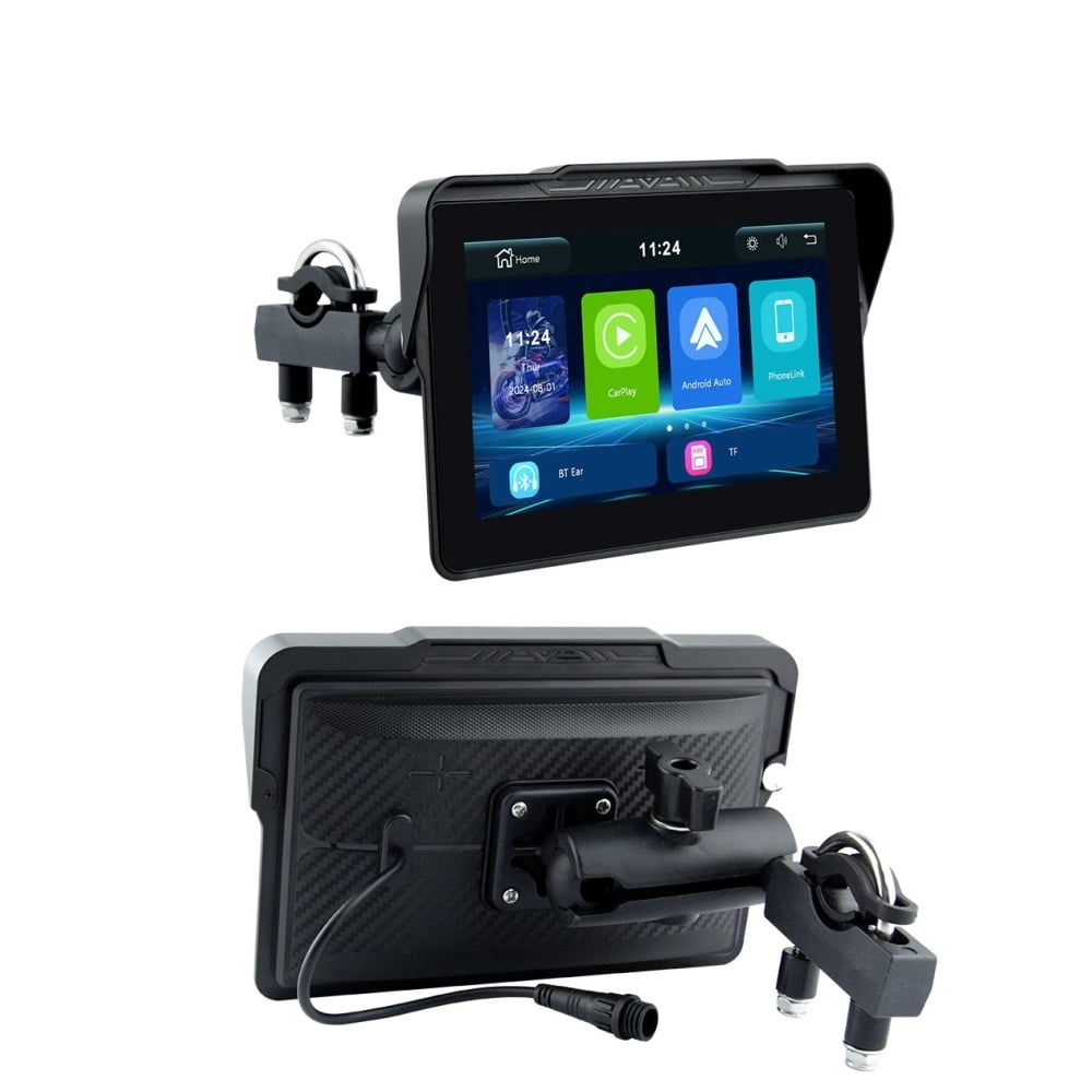 MTC04 7 inch Motorcycle CarPlay Navigation Wireless CarPlay Android ...