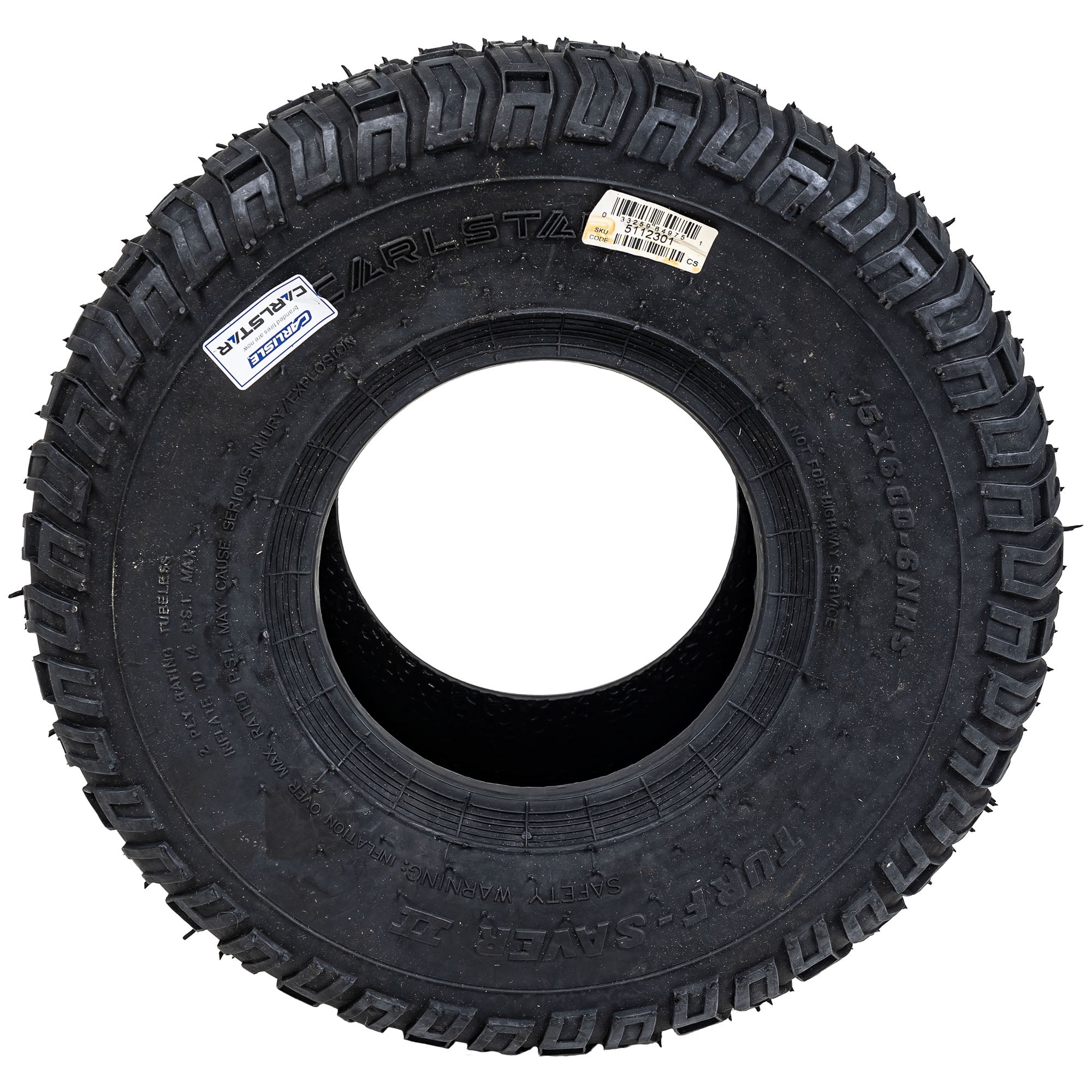 MTD 734-04240A-0901 Tire 15 X 6 X 6 Rn Murray Troy-Bilt Horse Bronco ...