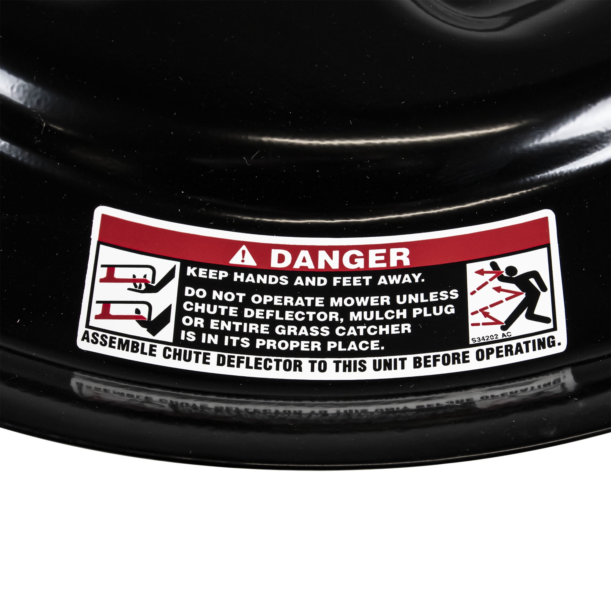 MTD 777S34202 Label Decal Mini Rider Deck Cut Finger Troy-Bilt ...