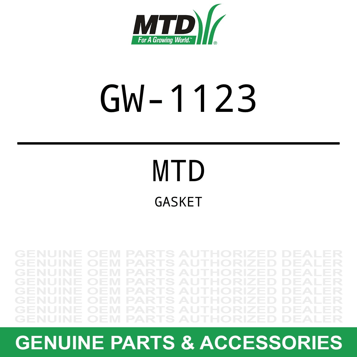 MTD GW-1123 Transmission Cover Gasket Troy-Bilt Horse Silver Red III II ...