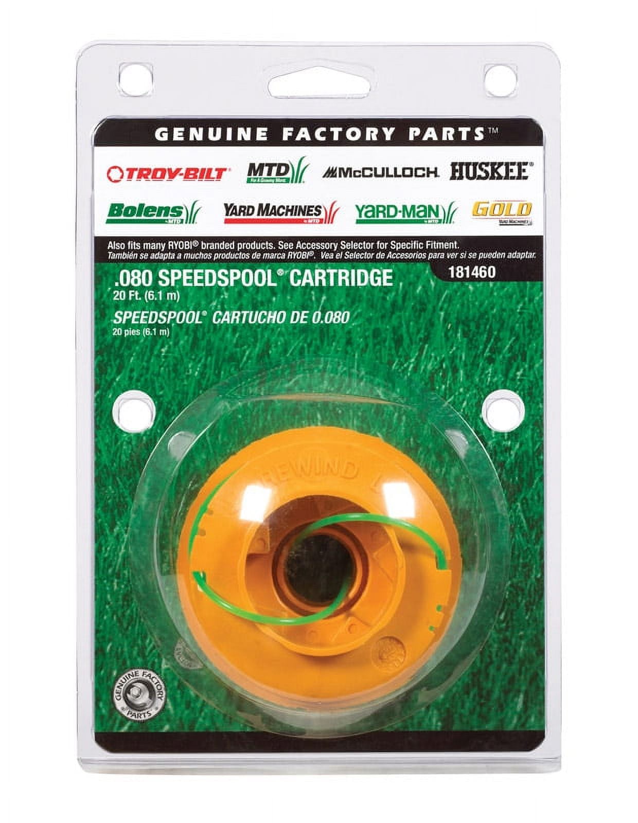 MTD Replacement Line Trimmer Spool, 0.080 in. Diameter, 240 in. Length ...