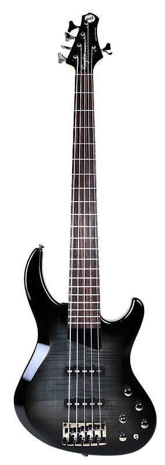 MTD Kingston Saratoga Deluxe 5 String, Indian Laurel Board, Trans Black ...