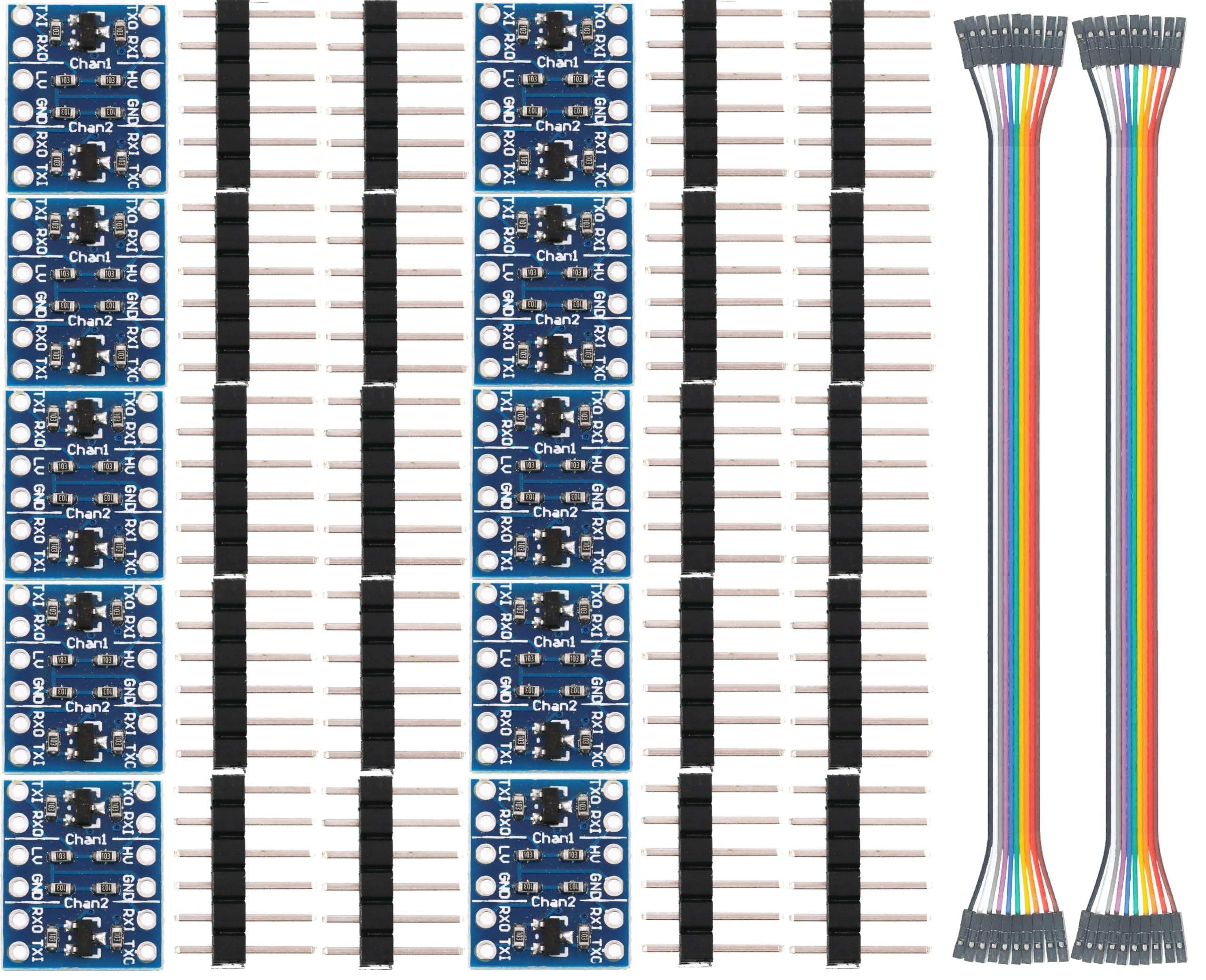 MTDELE 10Pcs 2 Channels RRF12 IIC I2C Level Shifter Module ...