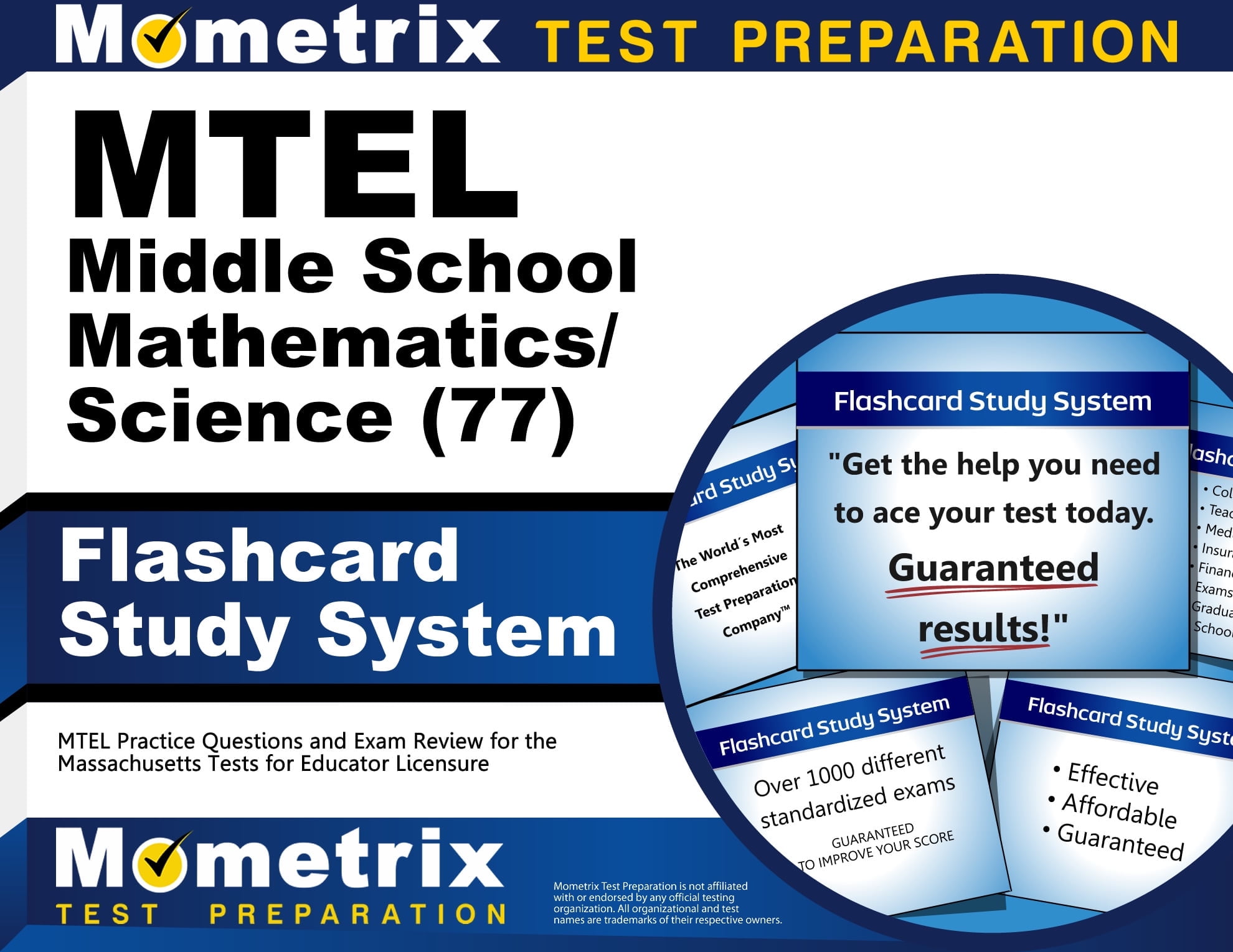 MTEL Middle School Mathematics/Science (77) Flashcard Study System ...