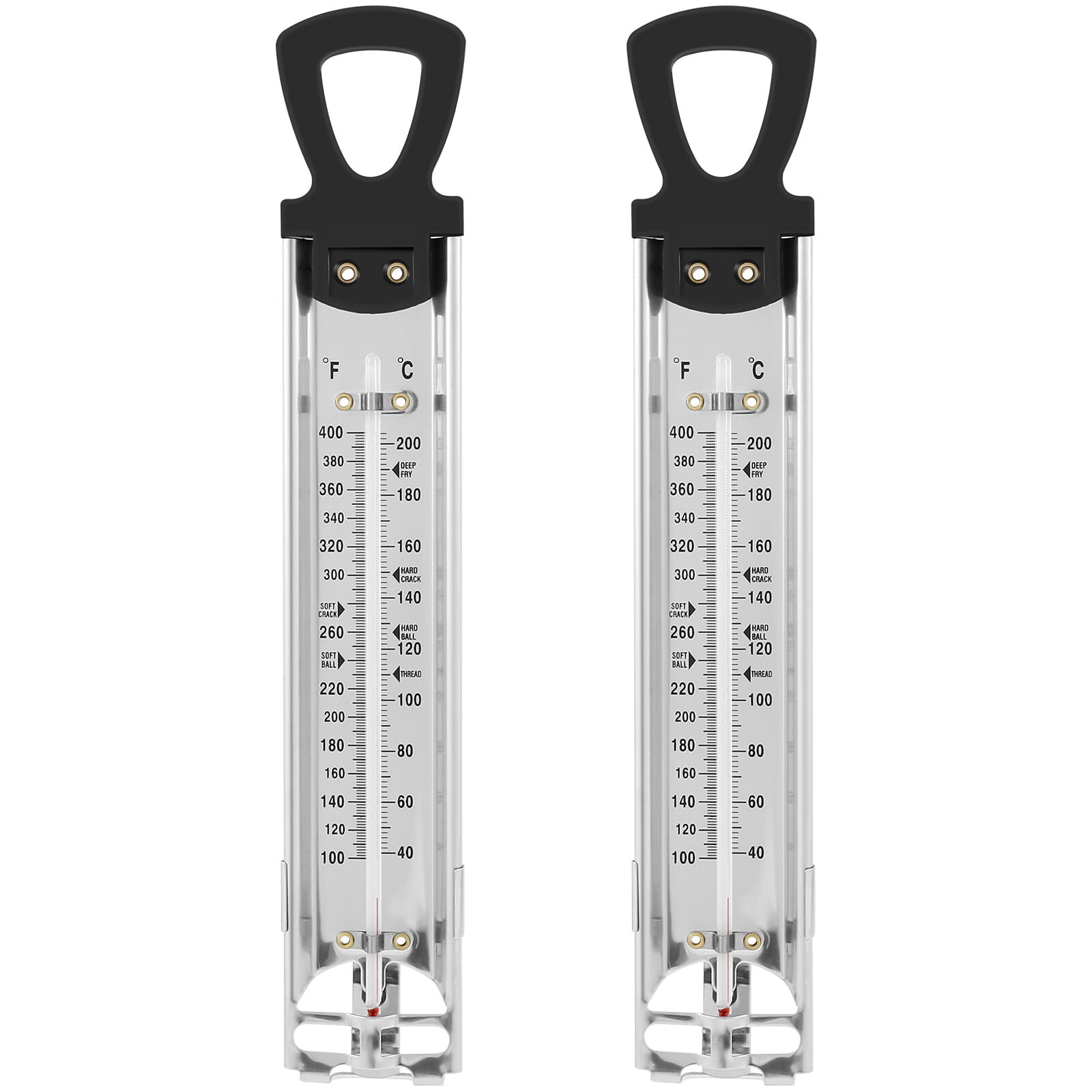 MTFun 2Pcs Candy Thermometer with Pot Clip, Hanging Ring Handle ...