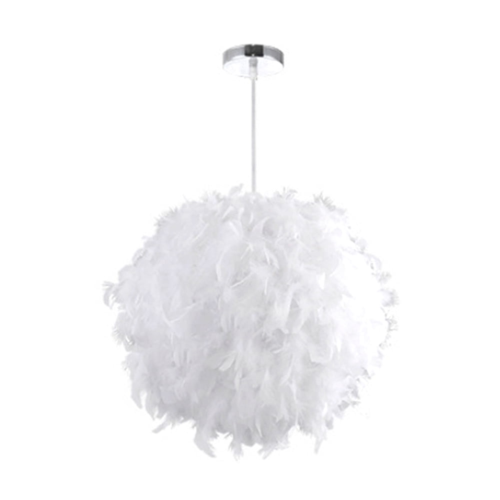 MTFun Feather Lamp Shade for Ceiling Pendant Light Lampshade Table and ...