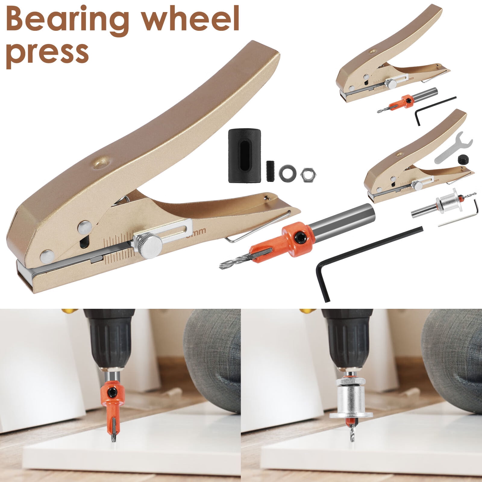 MTFun Single Hole Punch 5/16inch Heavy Duty Hole Puncher Portable Hole ...