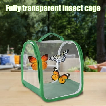 Folding Butterfly Habitat Cage Kids Critter Outdoor Breathable ...