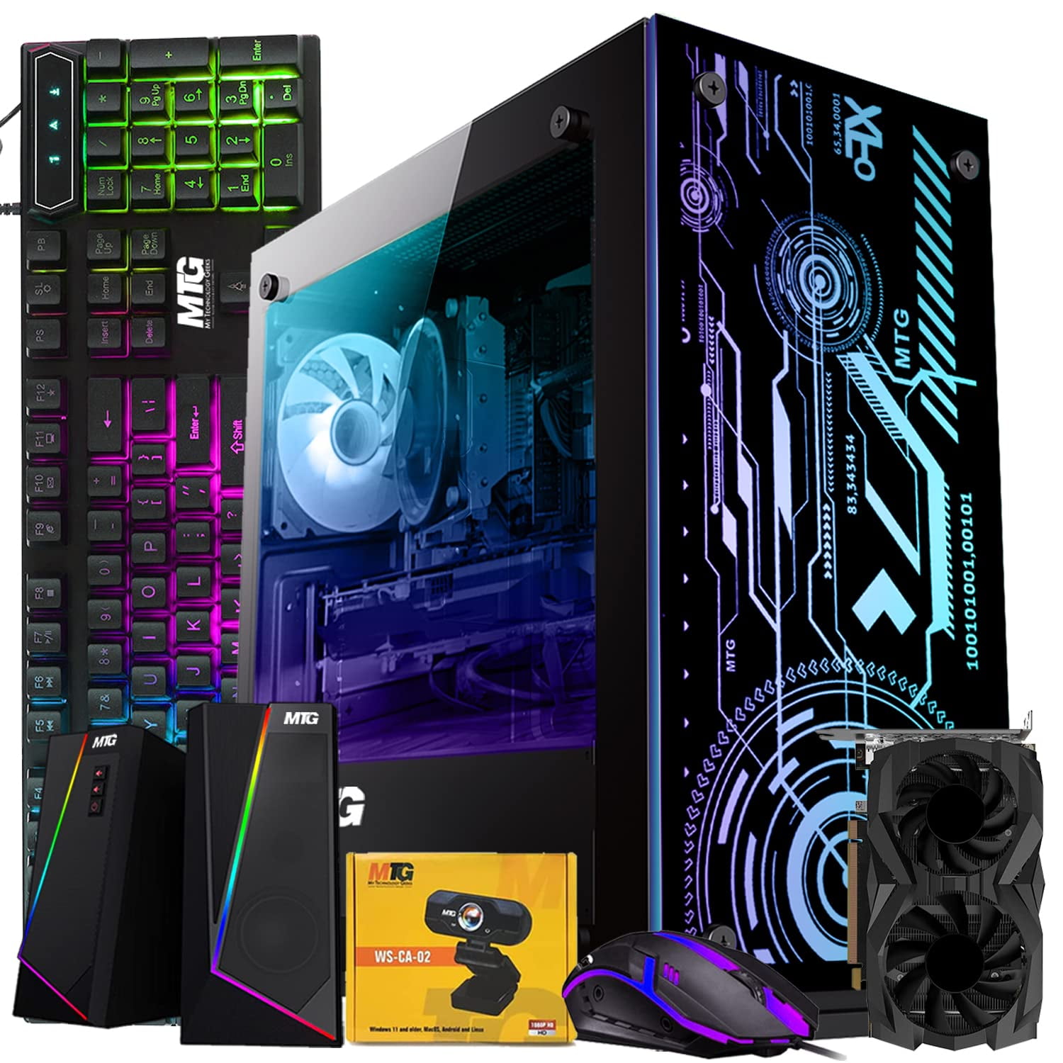 MTG Aurora 4C Gaming Tower PC- Intel Core i7 4th Gen, GTX 1660 Super ...