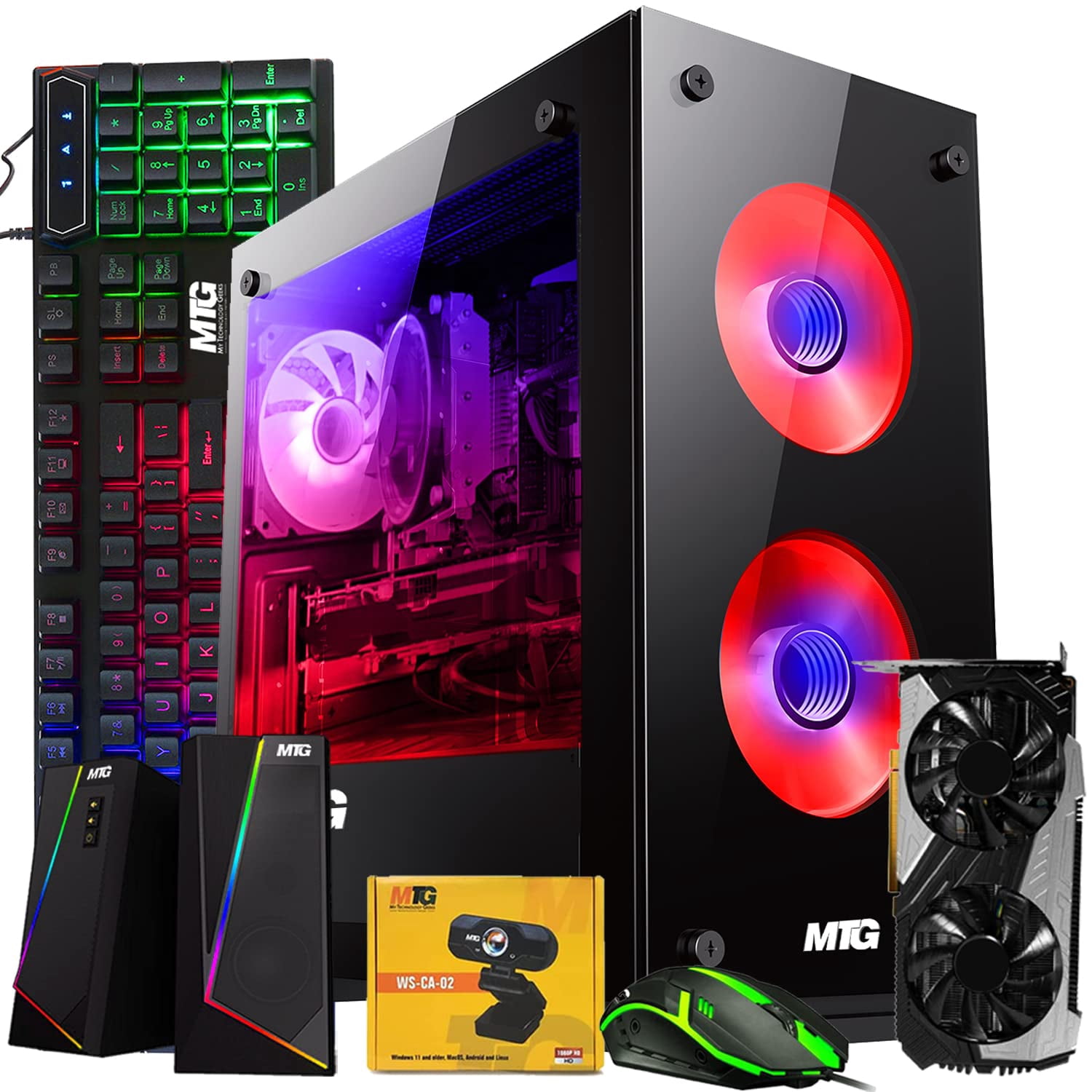 MTG Aurora 4T Gaming Tower PC- Intel Core i7 4th Gen, GeForce RTX 2060S ...