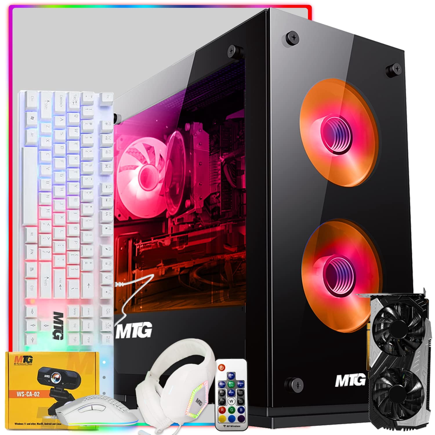 MTG Aurora 4T Gaming Tower PC- Intel Core i7 4th Gen, RTX 2060S GDDR6 ...
