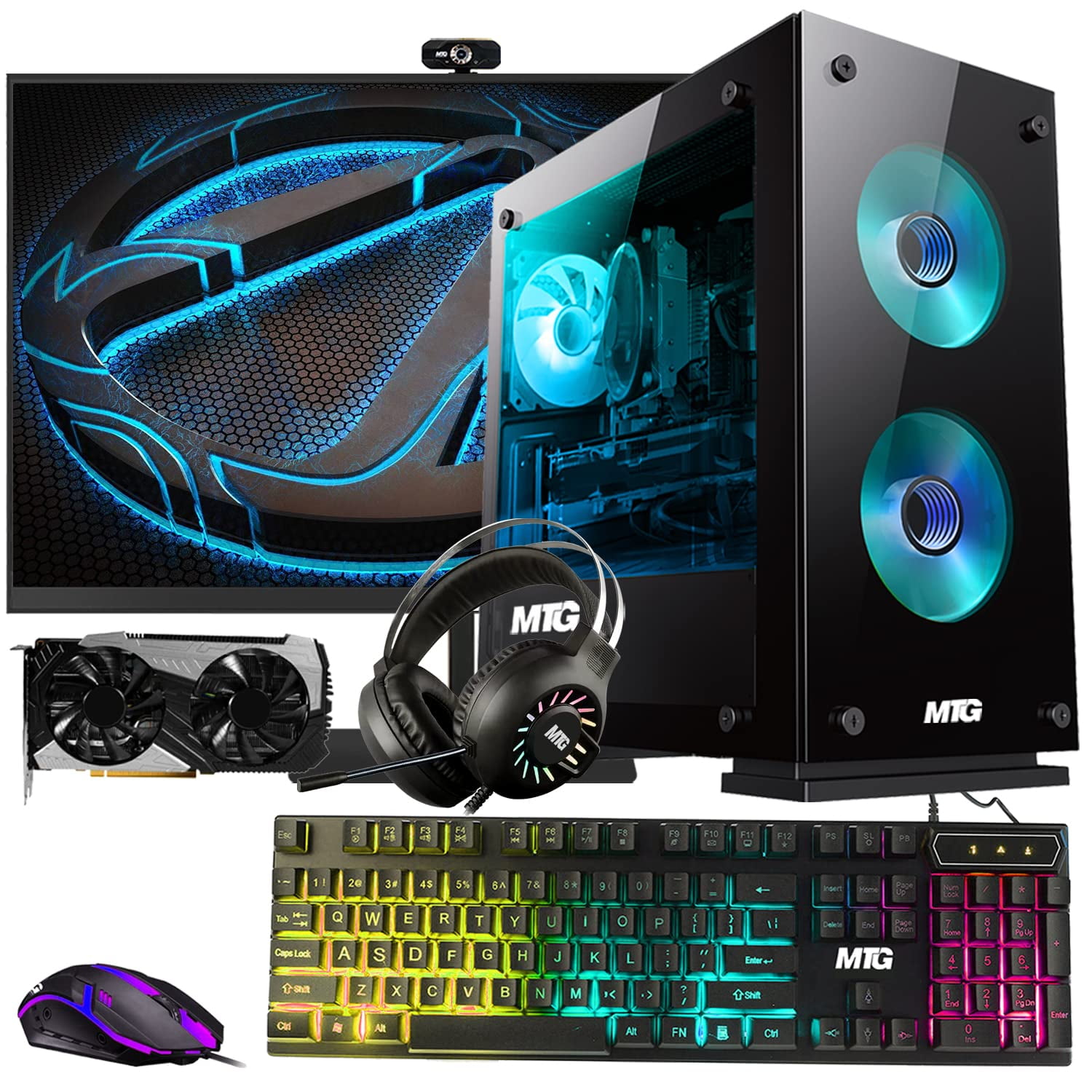 MTG Aurora 4T Gaming Tower PC- Intel Core i7 4th Gen, RTX 2060S GDDR6 ...