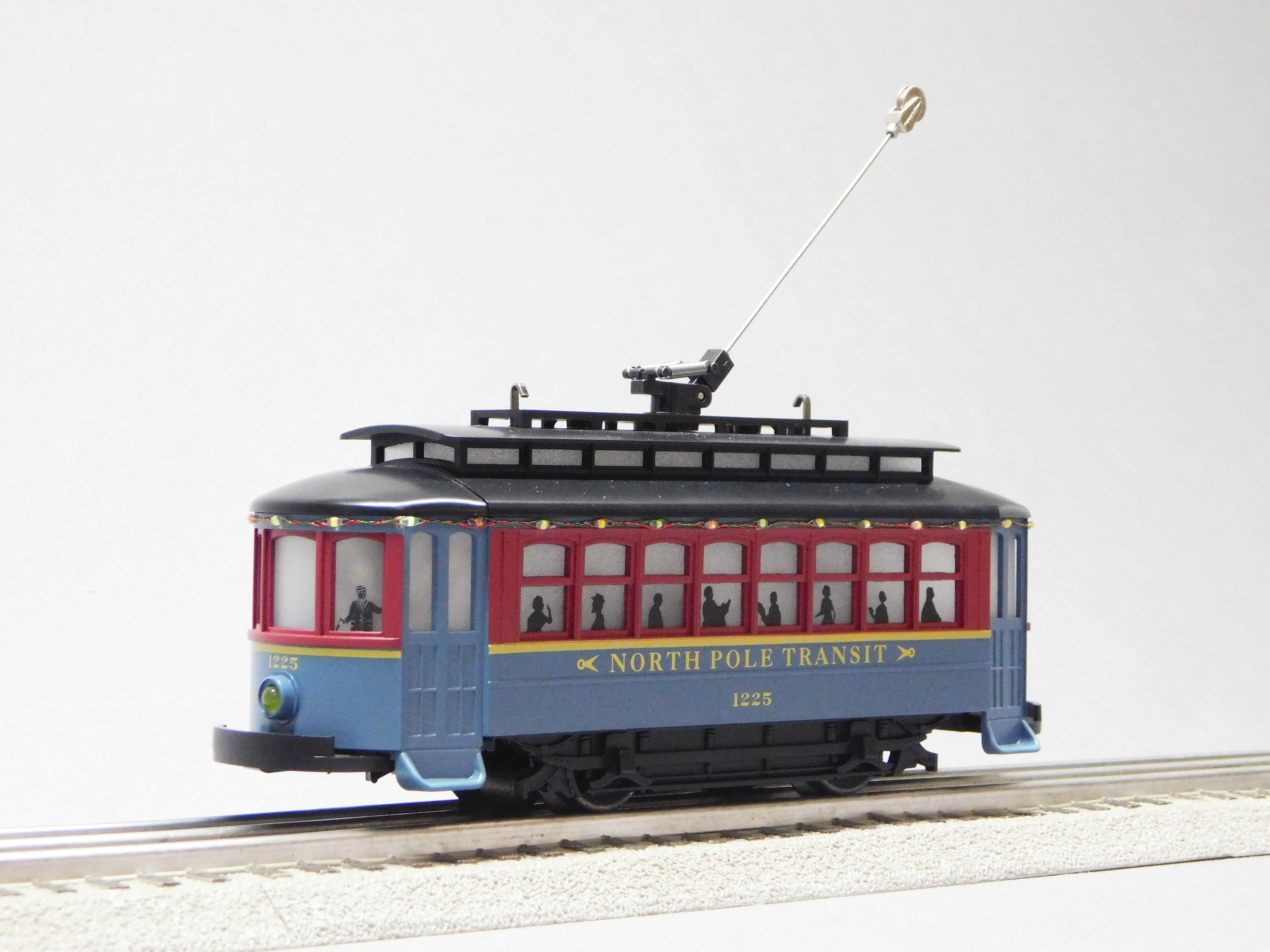 MTH: 30-5218 MTH RailKing North Pole Bump N Go Trolley with LED ...
