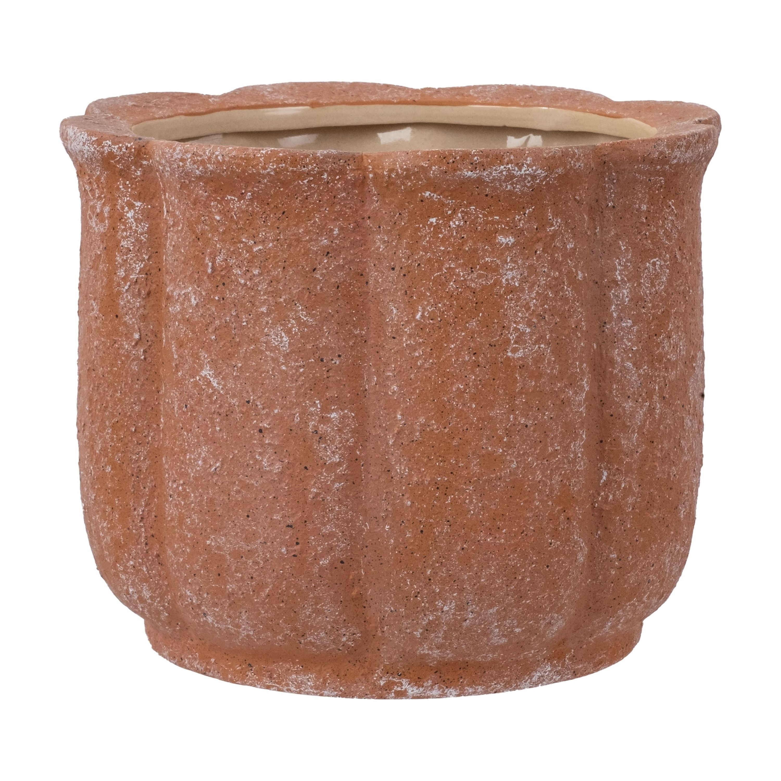 My Texas House 8in Terracotta Flower Planter Pot Ceramic Drainage Hole ...