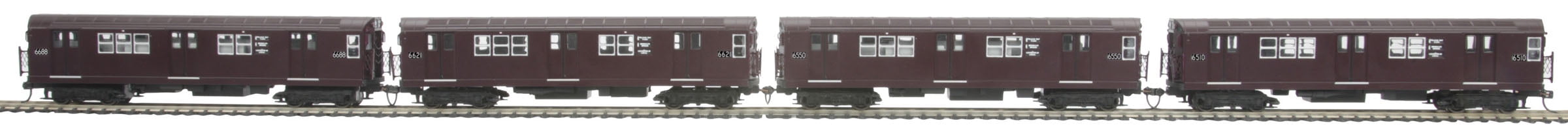 MTH 80-2349-1 HO MTA R17 4Car Subway Set w/PS 3.0 #6691 #6637 #6581 #6666 - Walmart.com