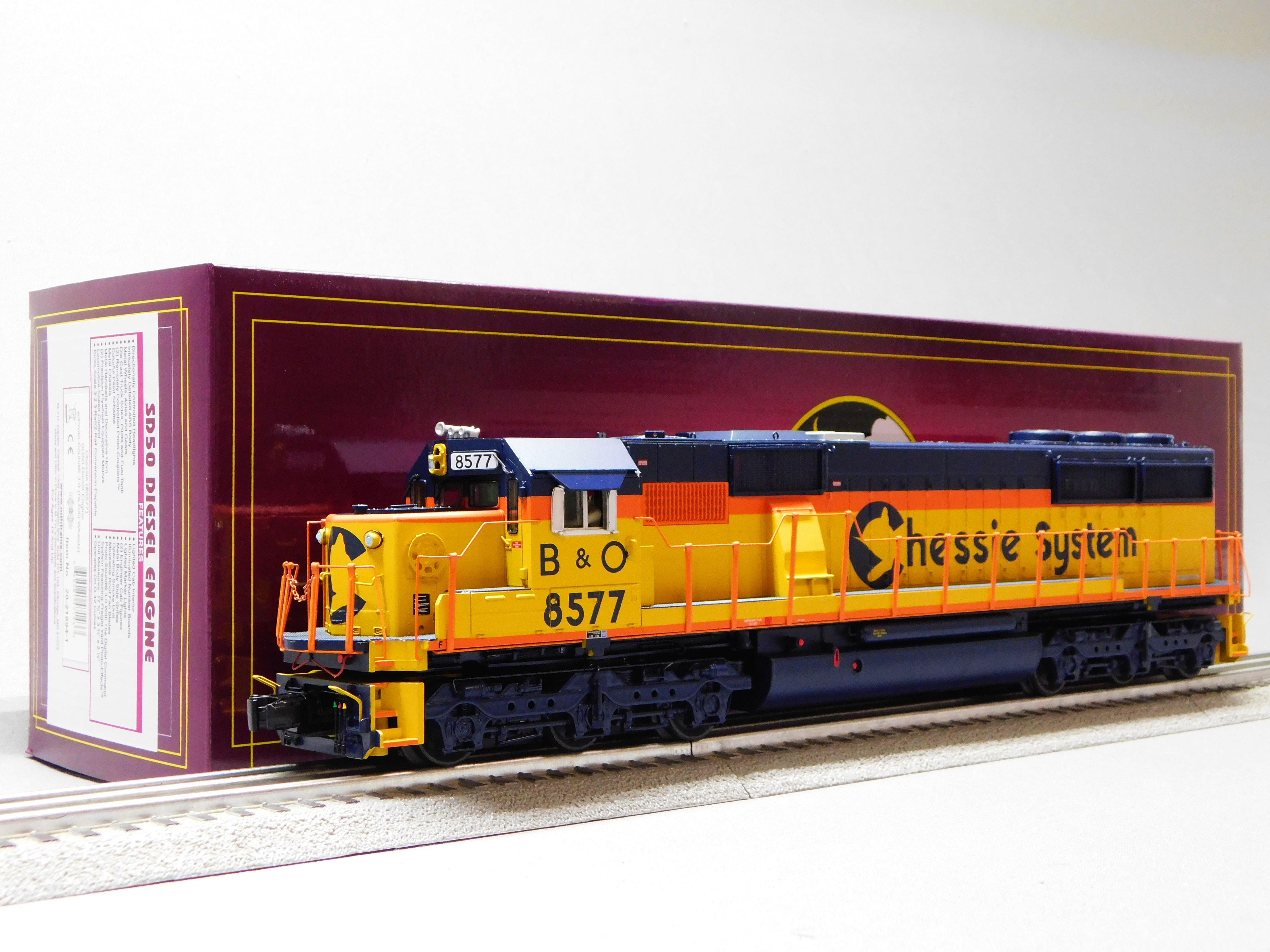 MTH PREMIER CHESSIE SD50 DIESEL ENGINE W/ PROTO 3 O GAUGE 20-21894-1 ...