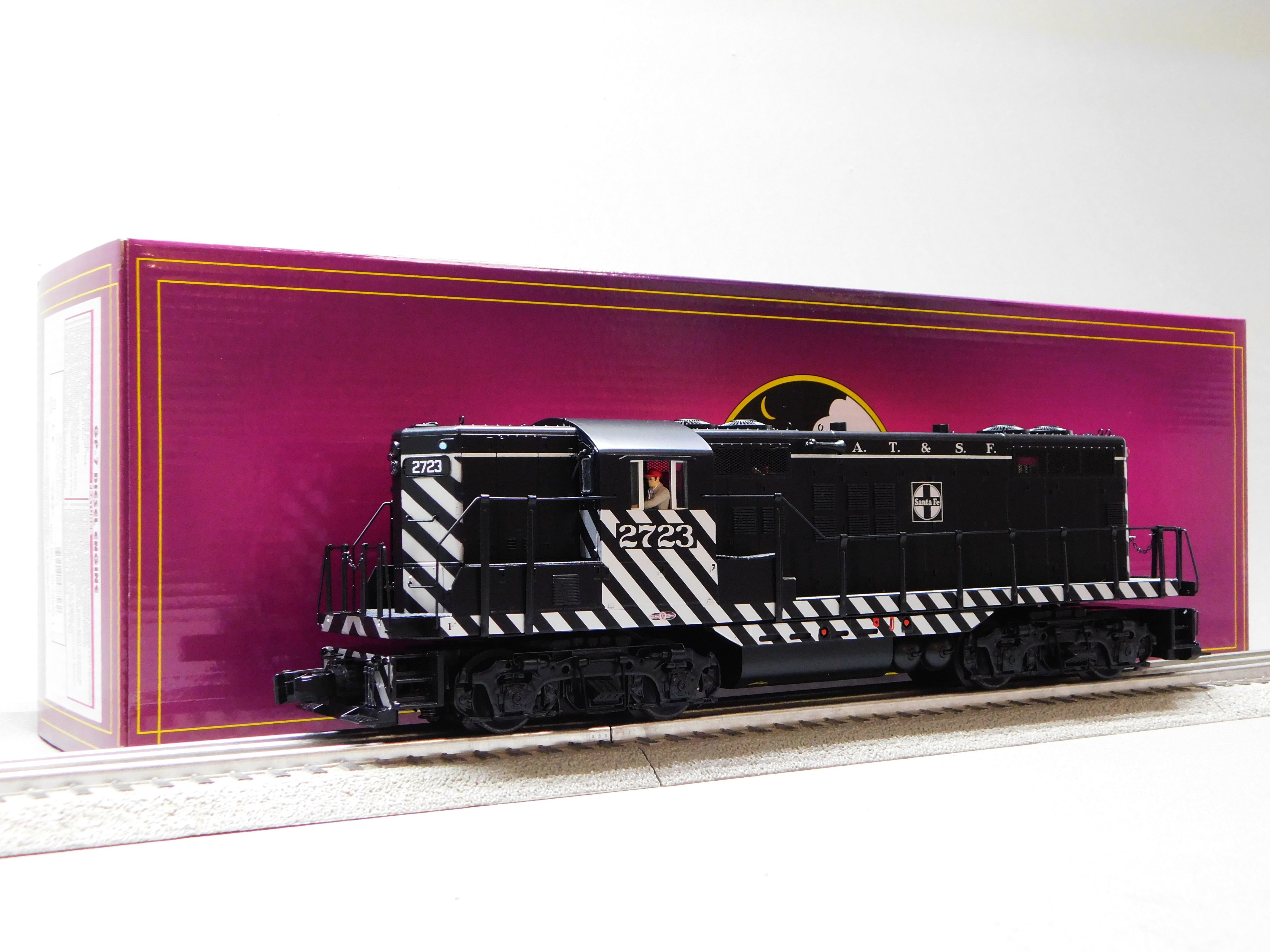 MTH PREMIER SANTA FE GP7 #2723 DIESEL ENGINE W/PROTO 3 O GAUGE TRAIN 20 ...