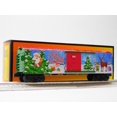 MTH RAILKING 2025 CHRISTMAS SANTA CLAUS BOXCAR #2025 O GAUGE TRAIN CAR ...