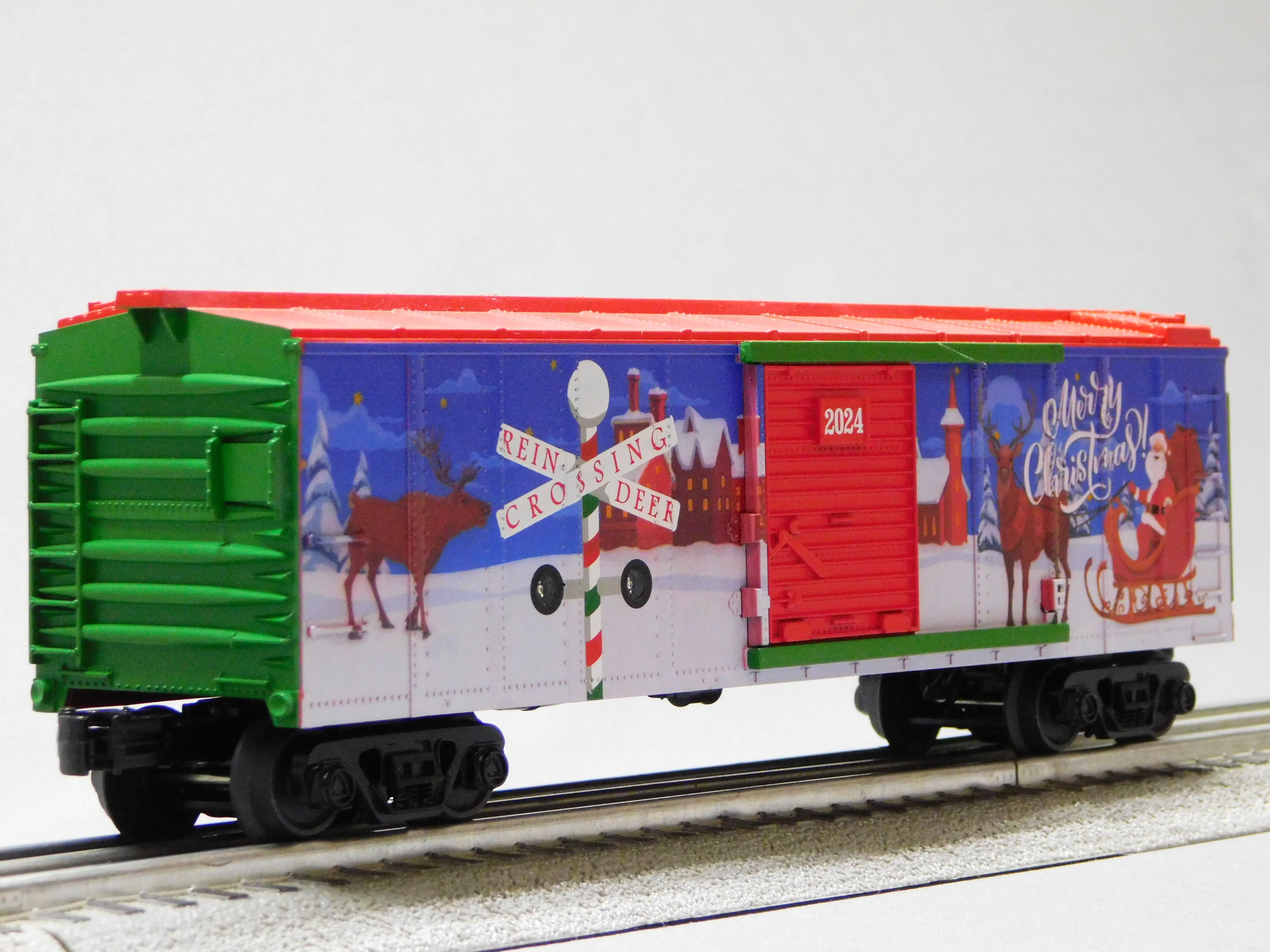 MTH RAILKING CHRISTMAS BOXCAR W/ BLINKING LEDs 30-71195 - Walmart.com