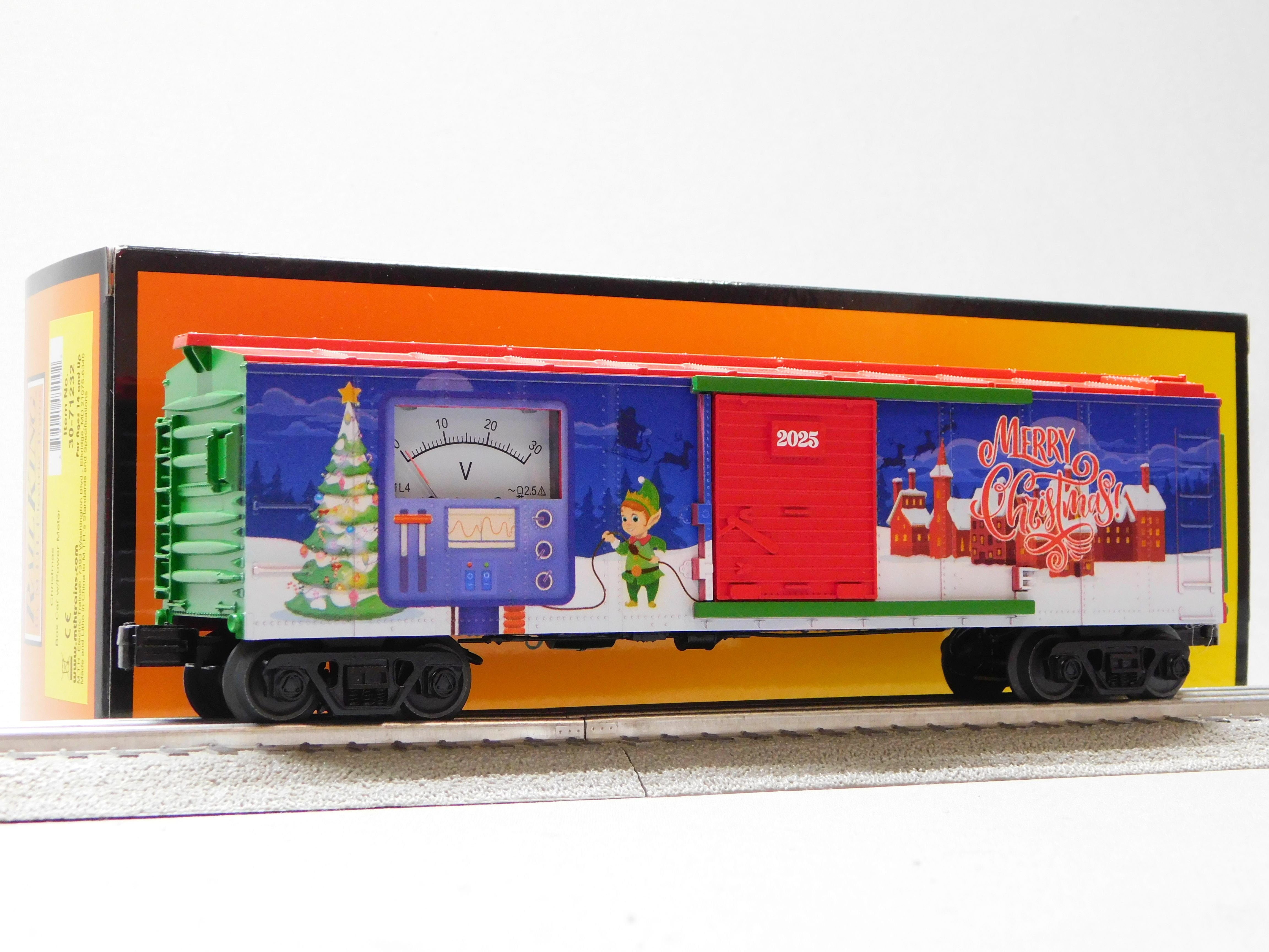 MTH RAILKING CHRISTMAS POWER METER BOXCAR O GAUGE 30-71232 - Walmart.com